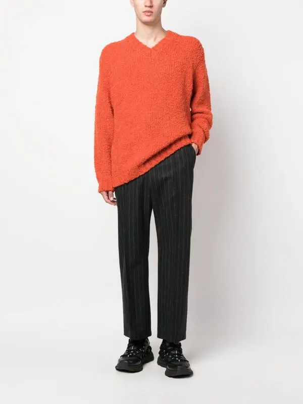 SUNFLOWER Aske Fleece-texture Jumper - Orange