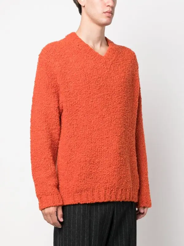 SUNFLOWER Aske Fleece-texture Jumper - Orange