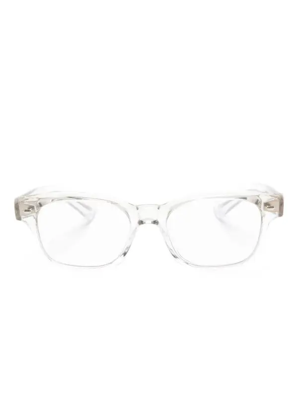Oliver Spencer Rectangle-frame Glasses - White