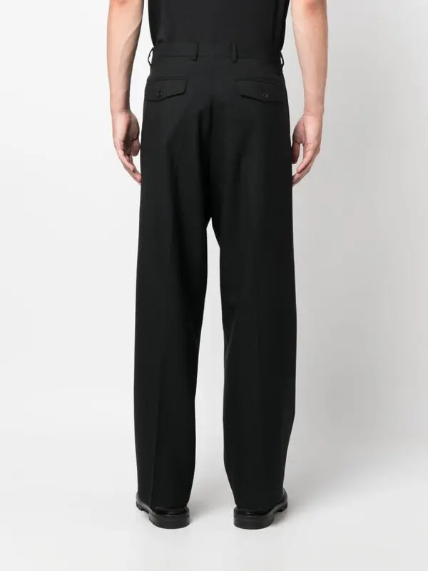 SUNFLOWER Pleated Straight-leg Wool Trousers