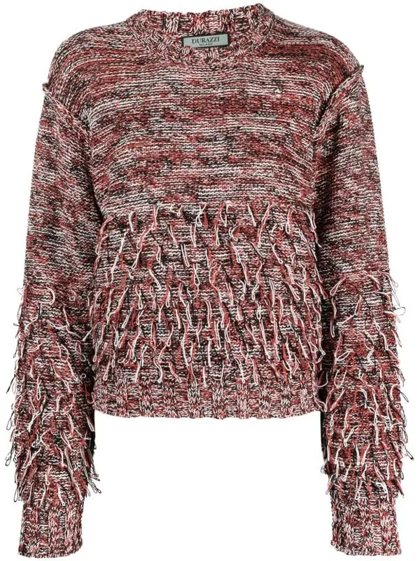 DURAZZI MILANO Fringe-detail Sweatshirt