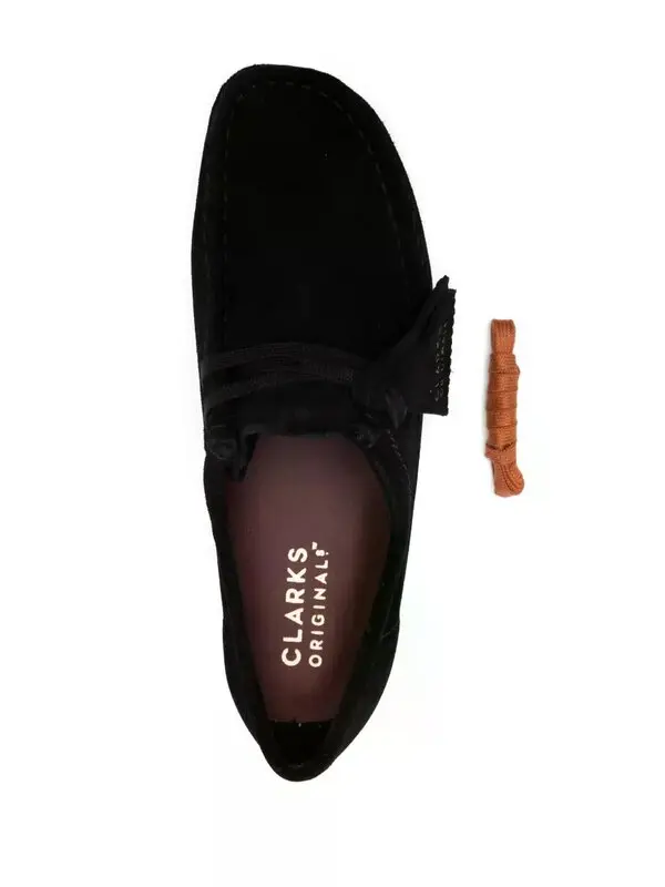 Clarks Wallabee Suede Shoes - Black