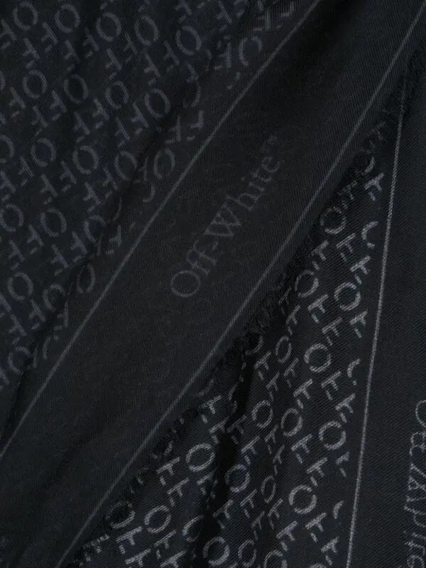 Off-White Logo-print Modal Scarf