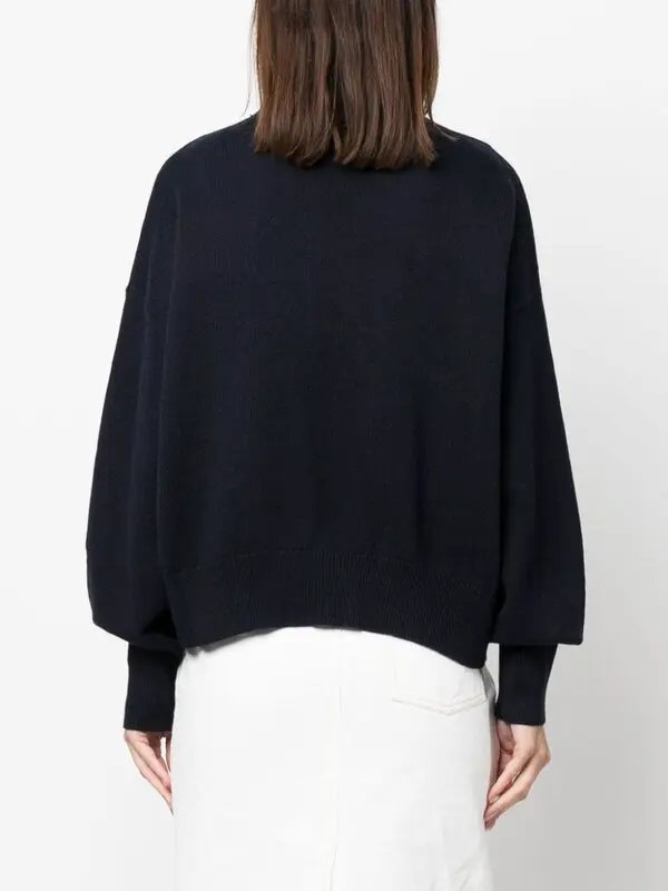 MARANT ETOILE Nash Logo-intarsia Sweater - Blue