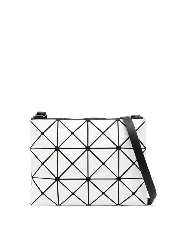 Issey Miyake Lucent Gloss Geometric-body Crossbody Bag - White