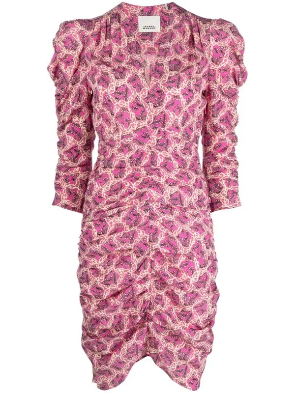 Isabel Marant Étoile Celina Graphic-print Dress - Pink