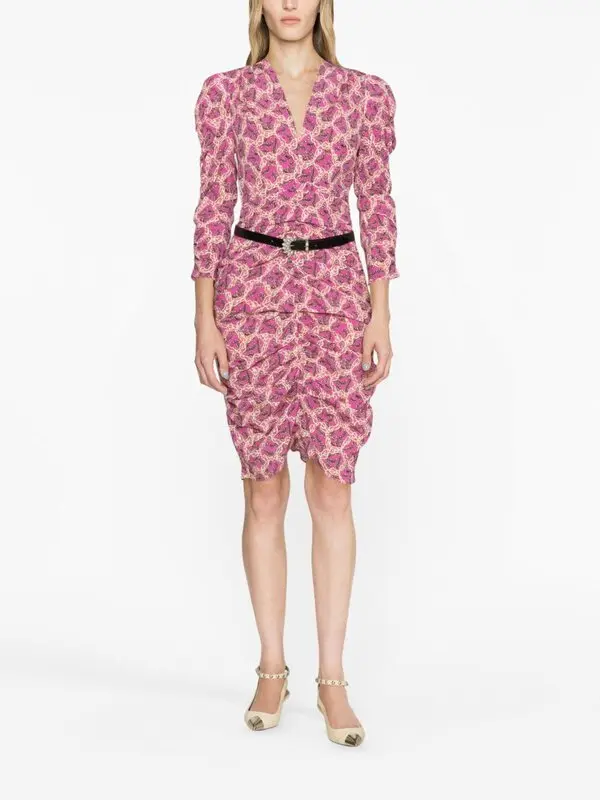 Isabel Marant Étoile Celina Graphic-print Dress - Pink