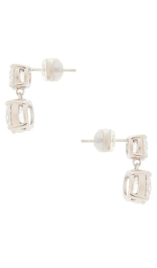 Shashi Double Solitaire Stud Earrings