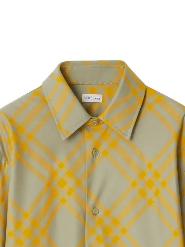 Burberry Check-plaid Cotton Shirt