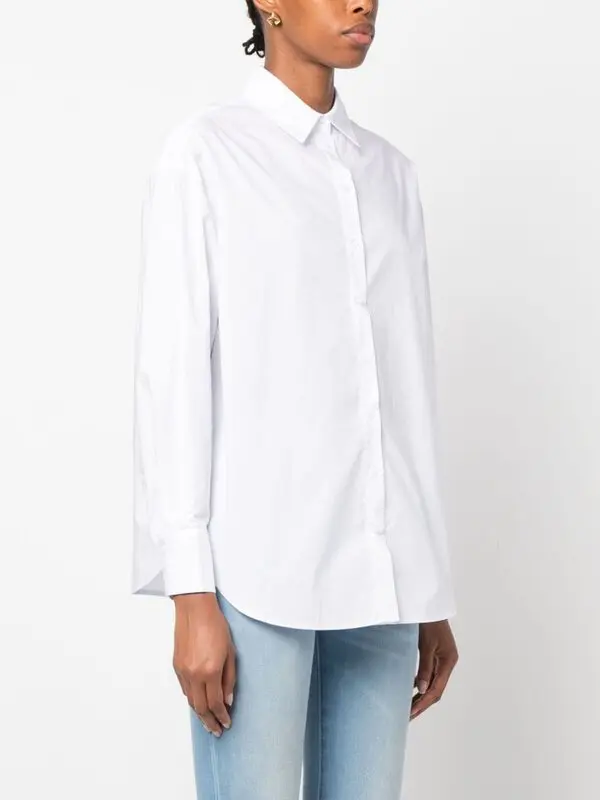 TWINSET Chain-link Belted Poplin Shirt