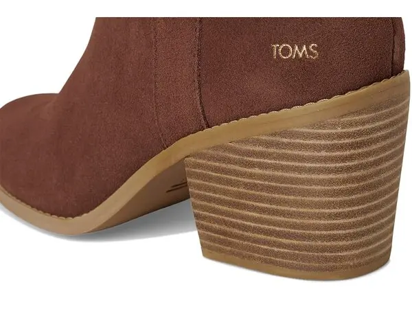 Toms Constance Block Heel Ankle Boots - Brown