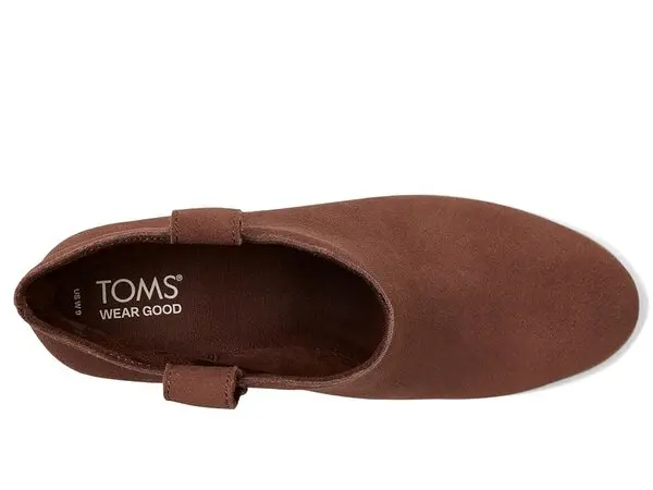 Toms Constance Block Heel Ankle Boots - Brown
