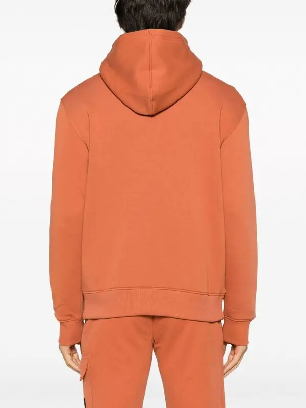 Calvin Klein Monologo Logo-print Hoodie - Orange