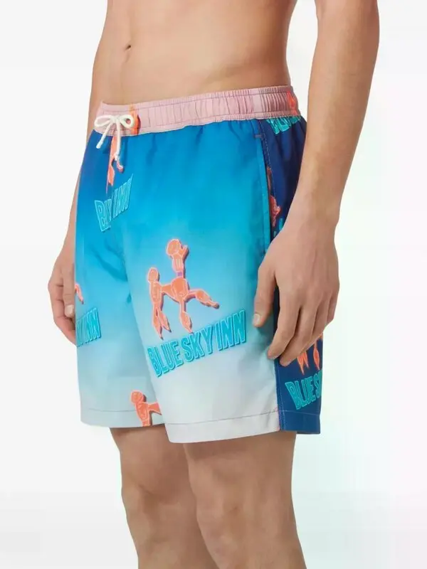 BLUE SKY INN Logo-print Swim Shorts