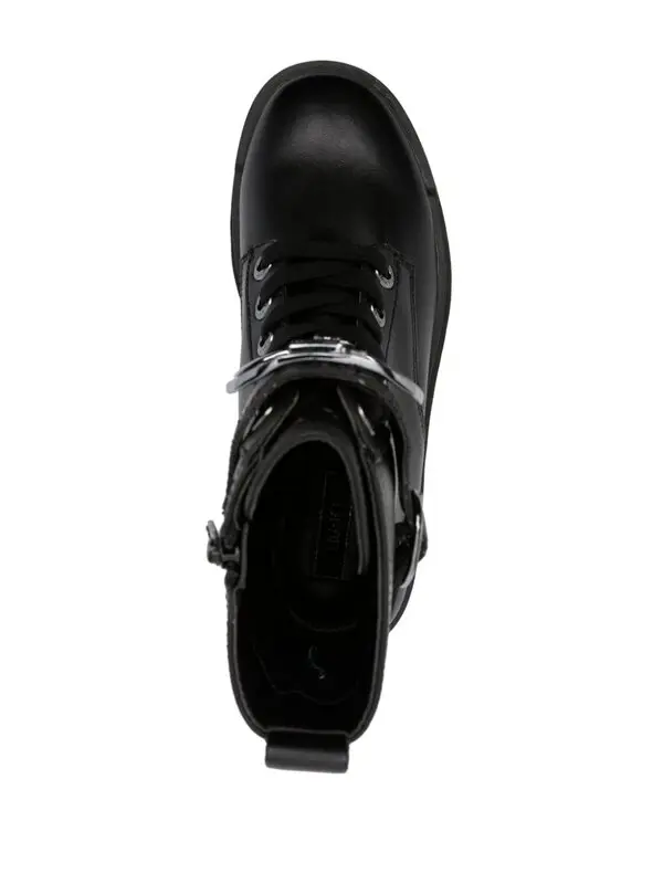 Liu Jo Love 40mm Logo-plaque Ankle Boots - Black