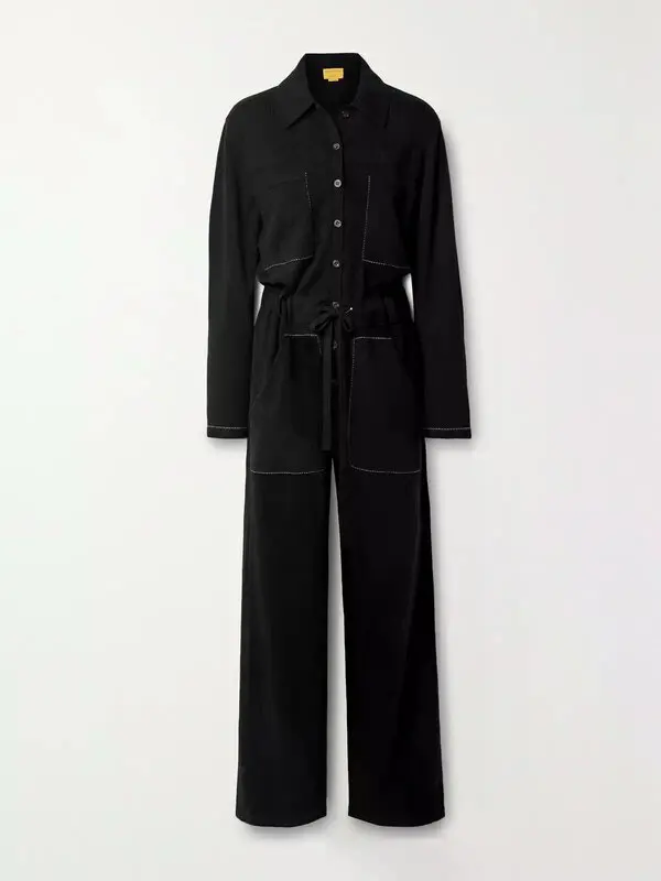 Guest In Residence Everywear Cashmere Jumpsuit - Black