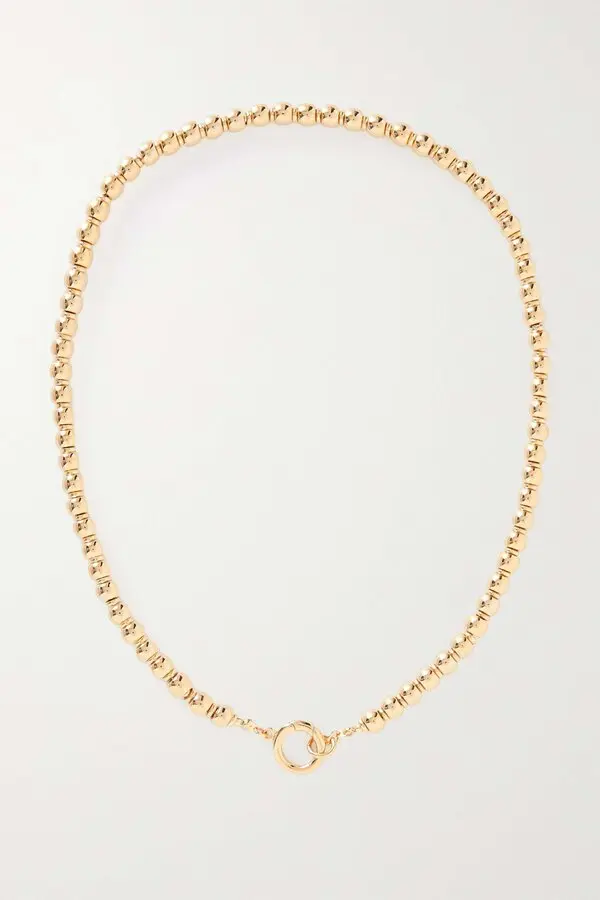 LAURA LOMBARDI Net Sustain Maremma Recycled Gold-plated Necklace