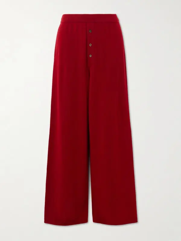 Guest In Residence Everywhere Cashmere Track Pants - Red