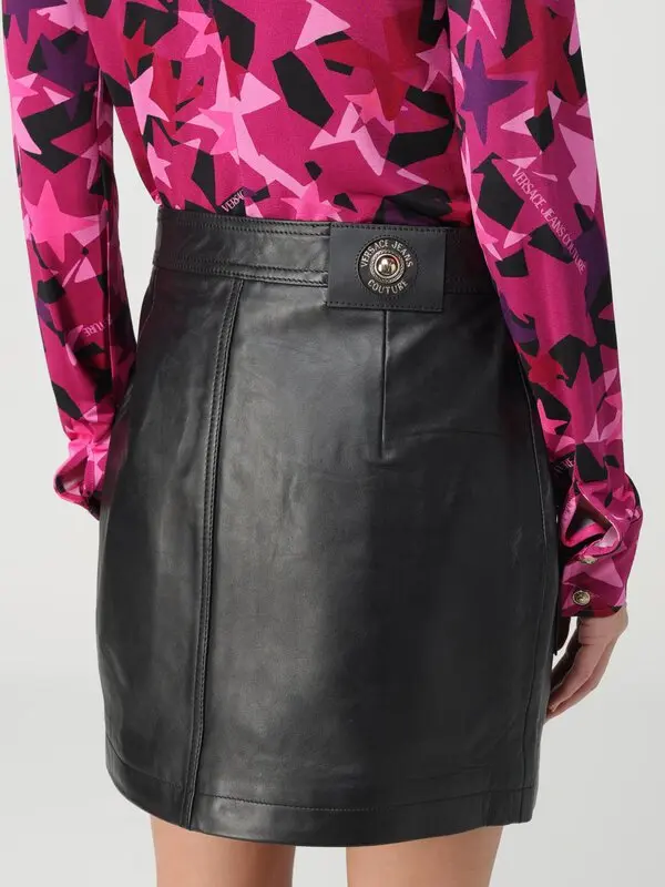 Versace Leather Skirt