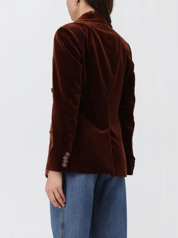 Etro Double-breasted Velvet Blazer