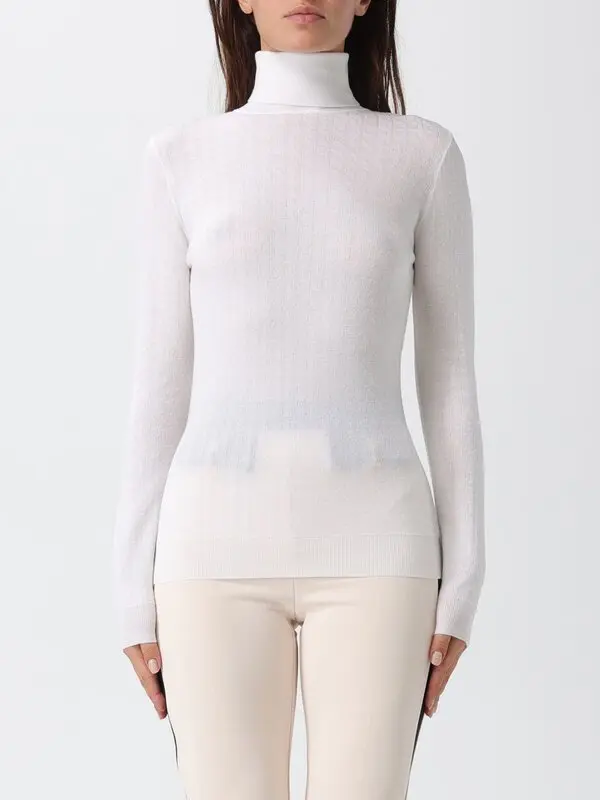 Elisabetta Franchi Knit Turtleneck Sweater - Ivory
