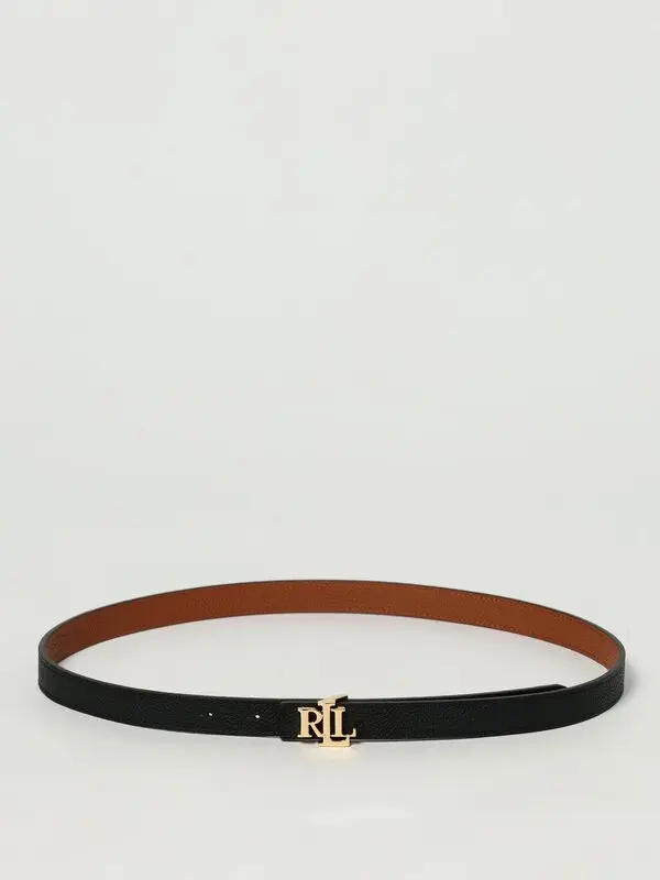 Ralph Lauren Polo Skinny Belt - Black