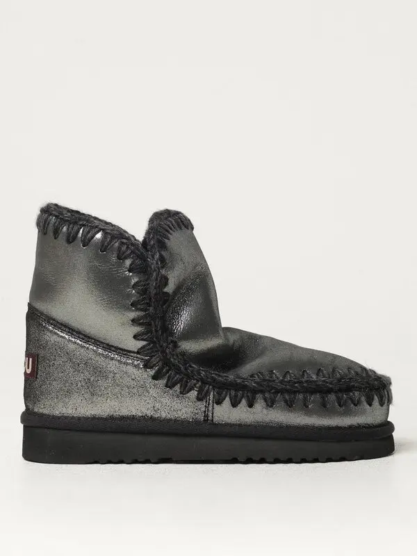 Mou Flat Ankle Boots