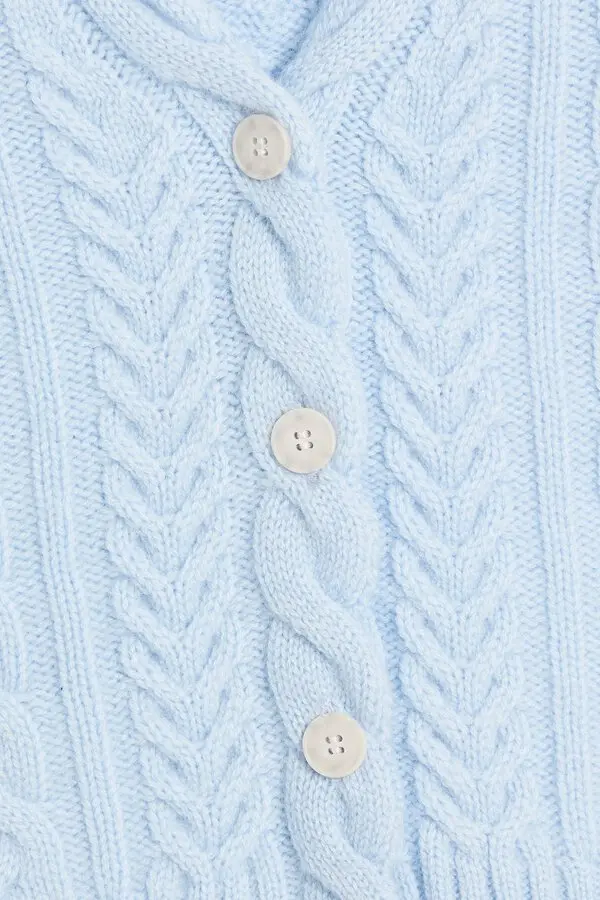 Naadam Cableknit Wool And Cashmereblend Cardigan