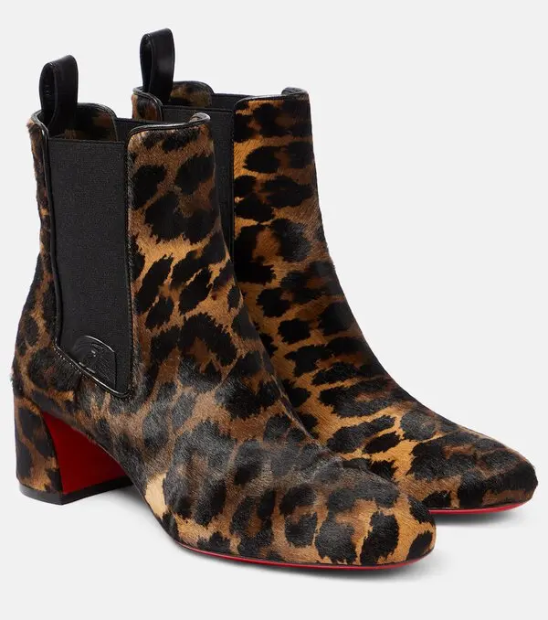 CHRISTIAN LOUBOUTIN Turelastic Ankle Boots - Brown