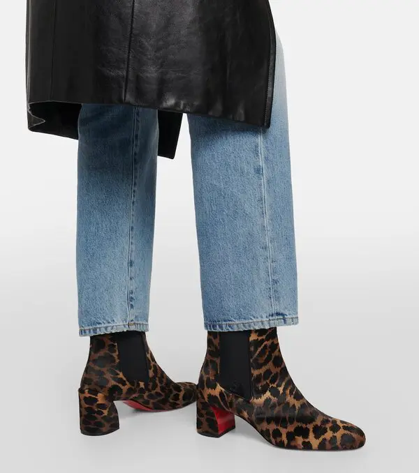 CHRISTIAN LOUBOUTIN Turelastic Ankle Boots - Brown