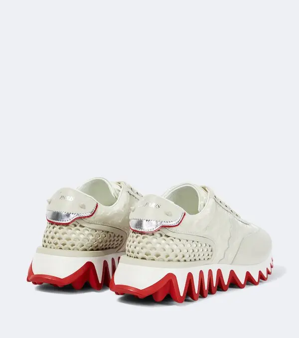 CHRISTIAN LOUBOUTIN Loubishark Leather Sneakers - Beige