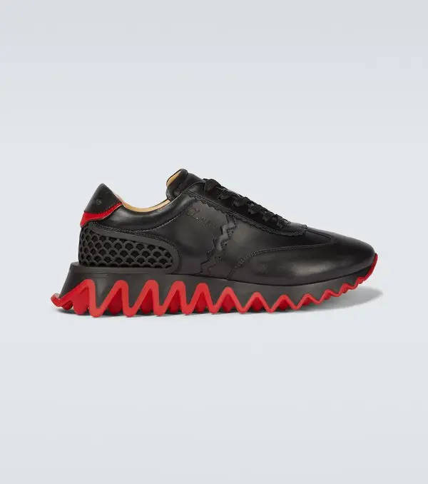 CHRISTIAN LOUBOUTIN Loubishark Leather Sneakers - Black