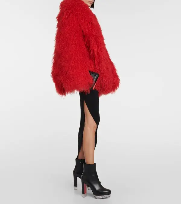 CHRISTIAN LOUBOUTIN Cassandribooty Leather Ankle Boots