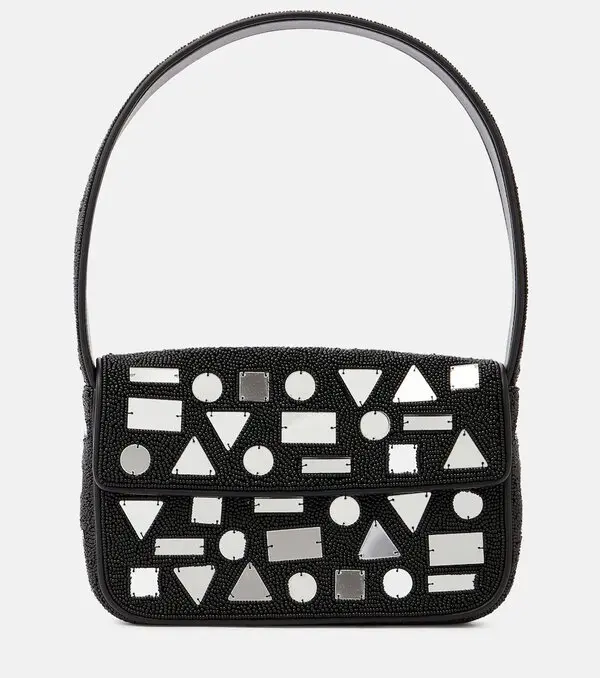 Staud Tommy Beaded Shoulder Bag