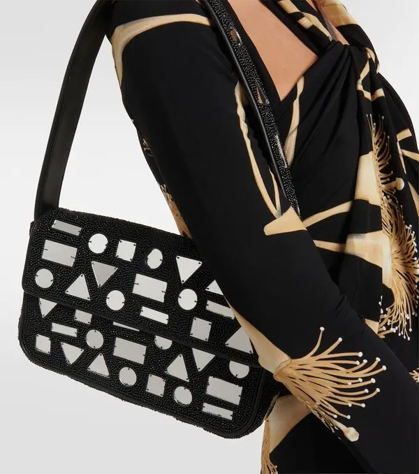 Staud Tommy Beaded Shoulder Bag