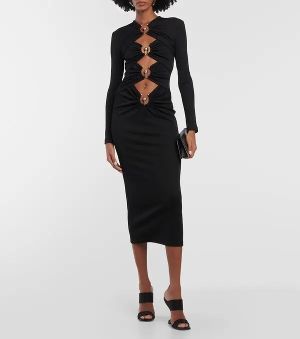 Christopher Esber Orbit Jersey Midi Dress