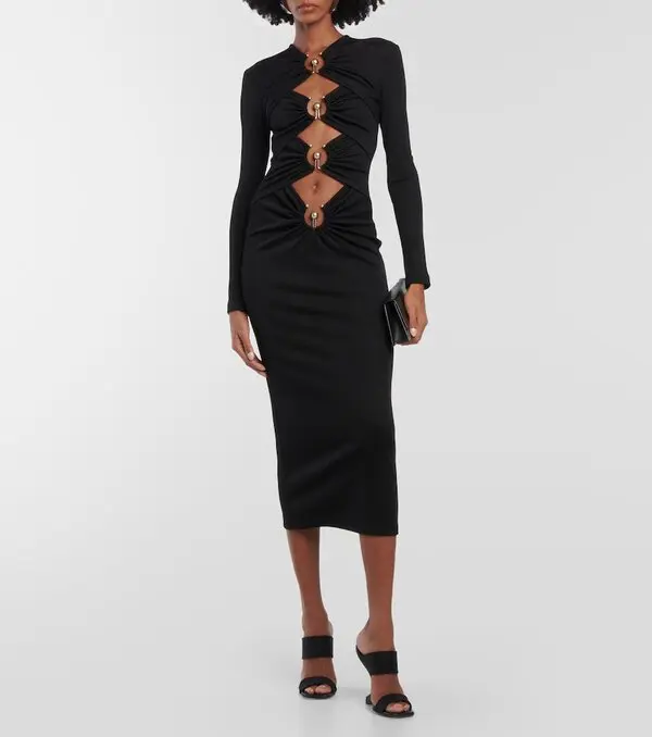 Christopher Esber Orbit Jersey Midi Dress