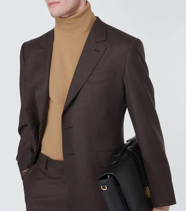 Zegna Wool Turtleneck Sweater - Beige
