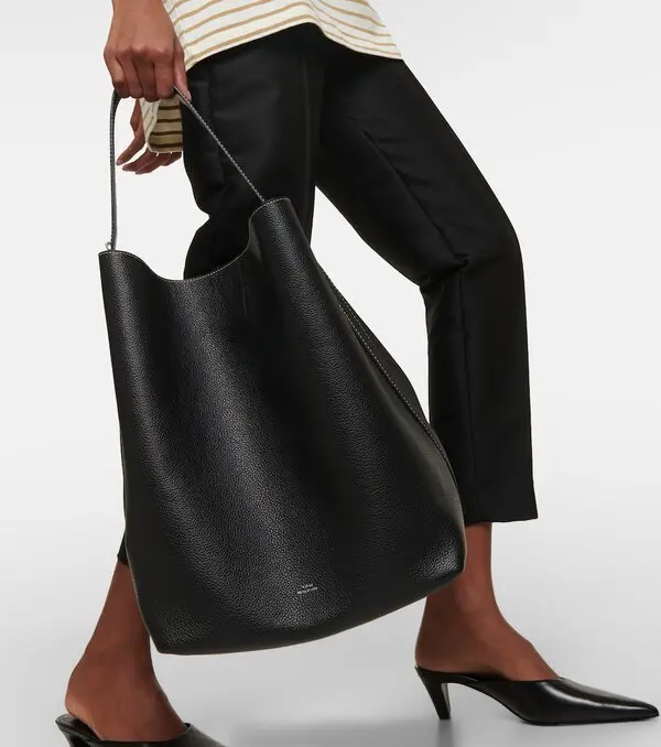TOTEME Belted Leather Tote Bag