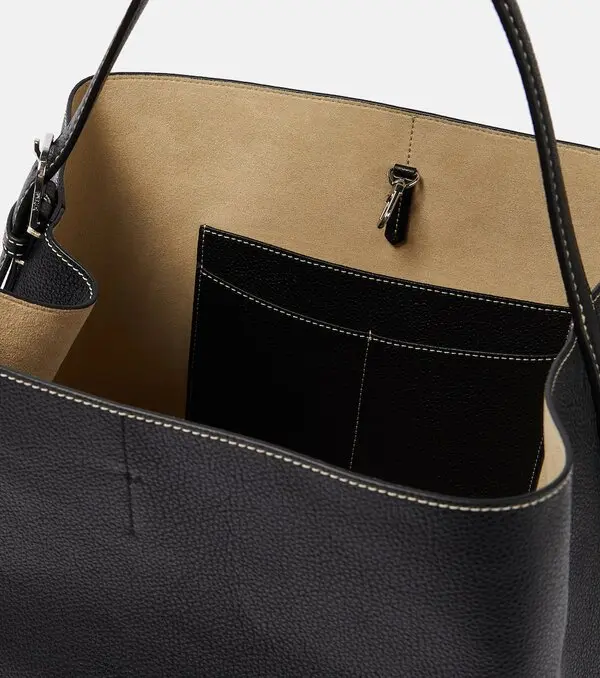 TOTEME Belted Leather Tote Bag