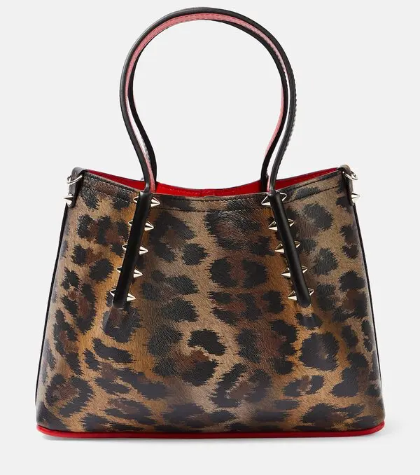 CHRISTIAN LOUBOUTIN Cabarock Small Leopard-print Tote