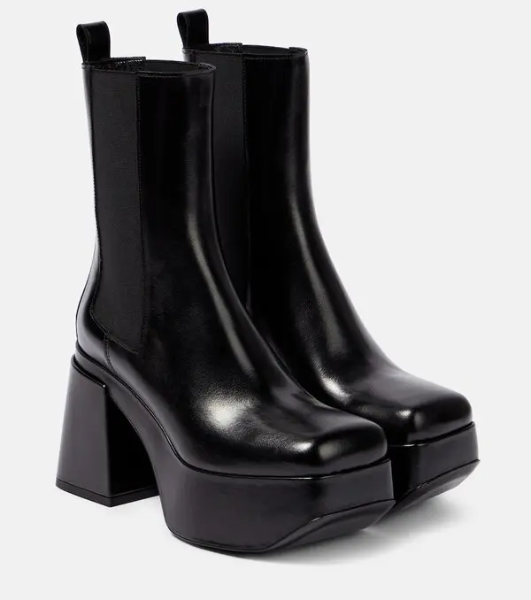 Dorothee Schumacher Platform Leather Chelsea Boots