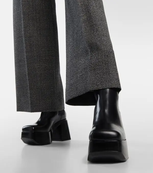 Dorothee Schumacher Platform Leather Chelsea Boots