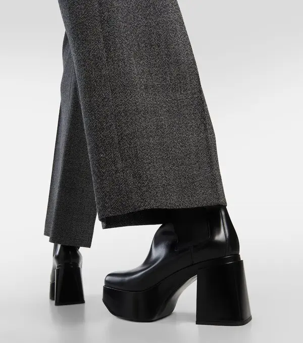 Dorothee Schumacher Platform Leather Chelsea Boots