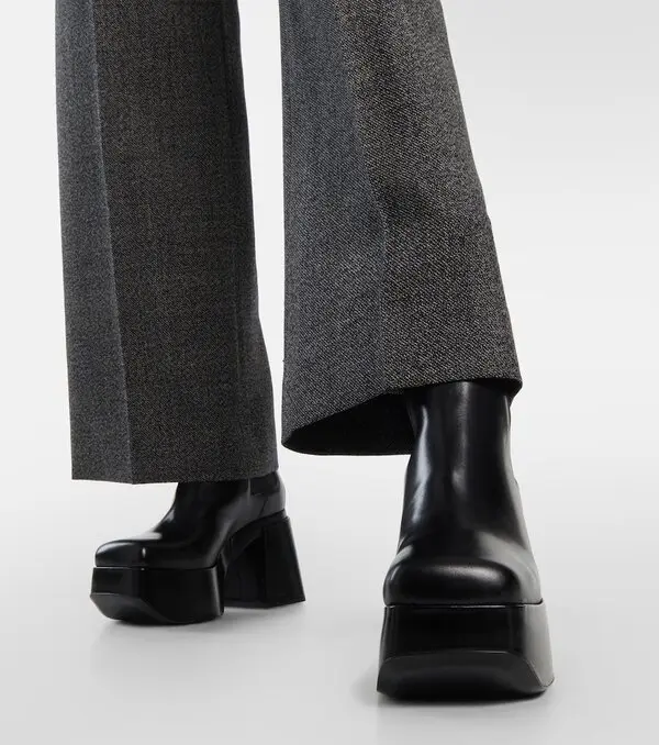 Dorothee Schumacher Platform Leather Chelsea Boots