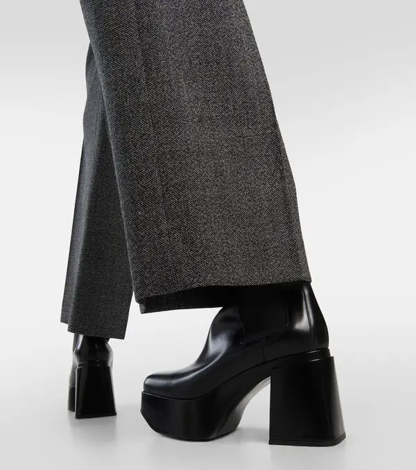 Dorothee Schumacher Platform Leather Chelsea Boots