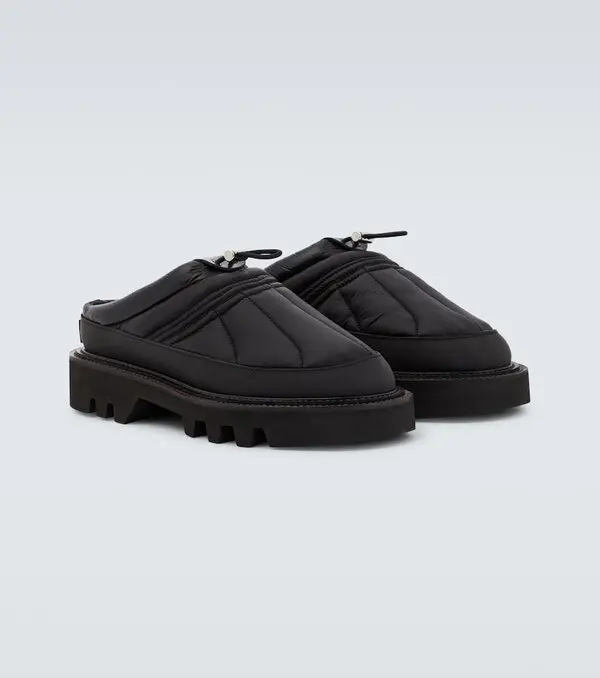 Sacai Padded Slippers - Black