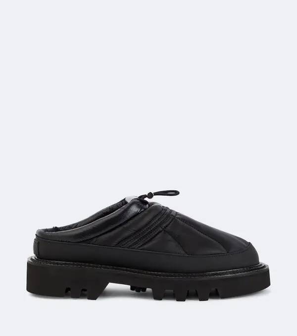 Sacai Padded Shearling Lined Slip-on Slippers
