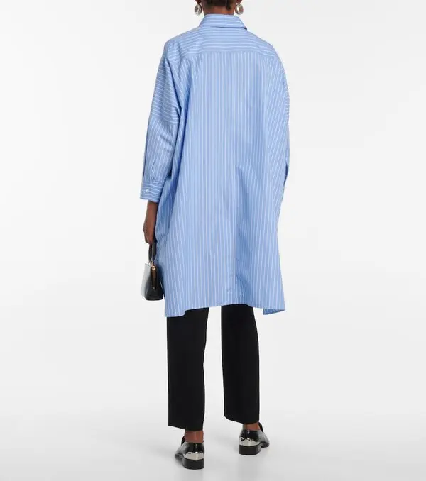 JIL SANDER Striped Cotton Poplin Shirt