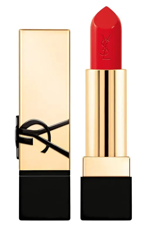 Saint Laurent Rouge Pur Couture Caring Satin Lipstick With Ceramides - R1 Le Rouge